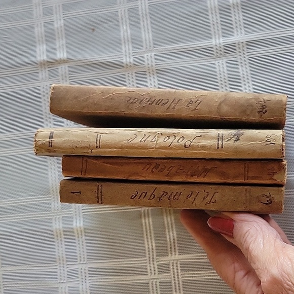 Antique | Other | Vintage Antique French Paper Wrapped Books 4 | Poshmark